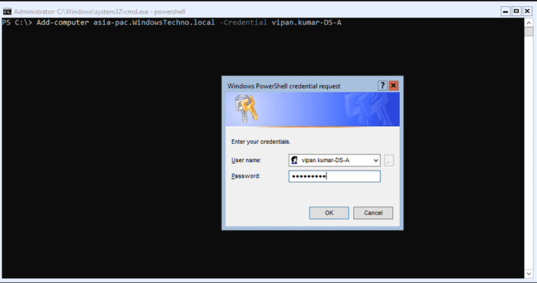 How To Join Computer To Domain Through Powershell